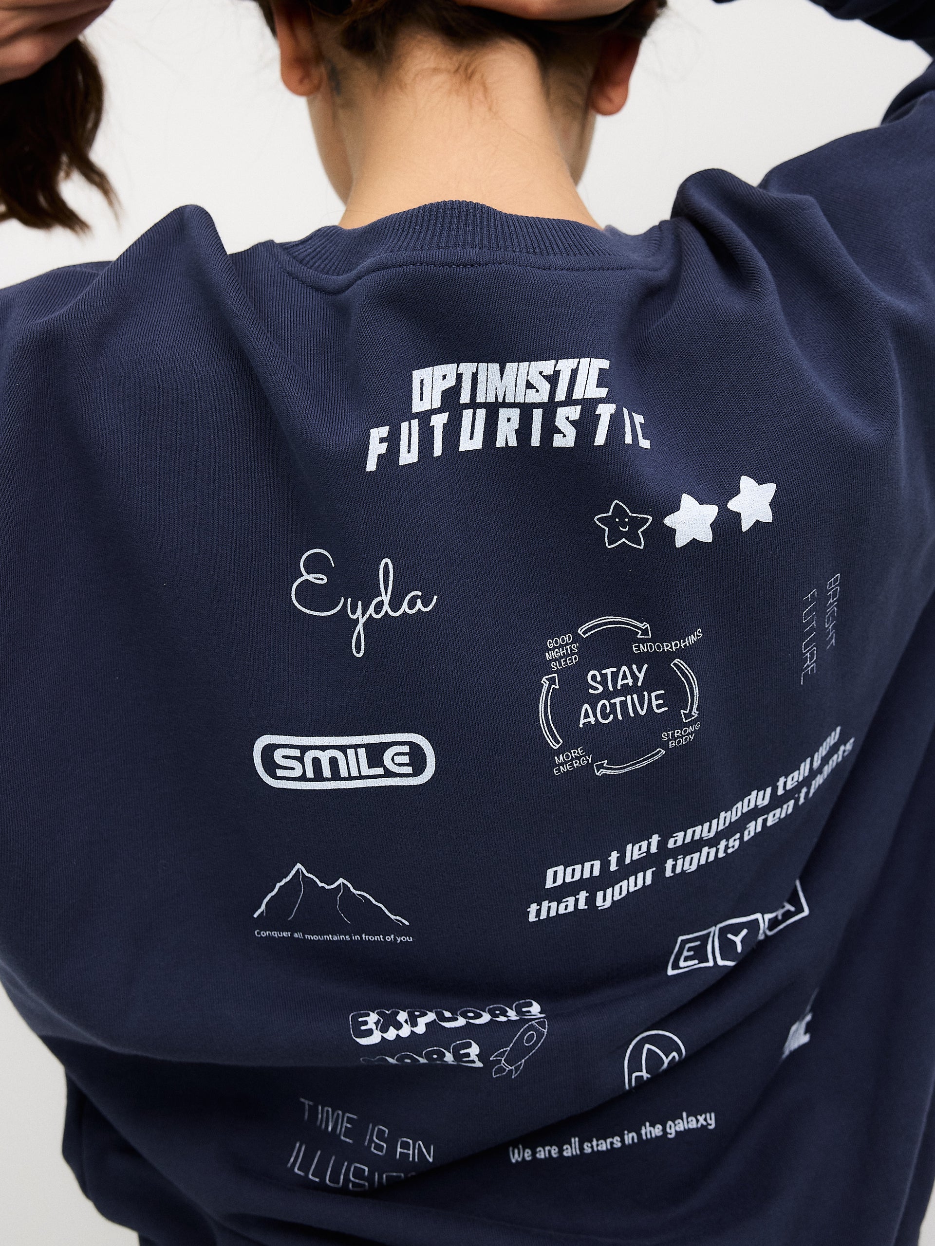 Gaia Sporty Back Sweatshirt – Økologisk & Stilfuldt Sporty Look
